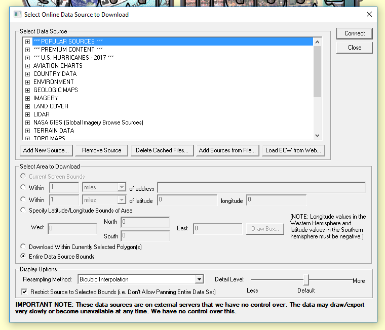 Adding Aerial Imagery to Global Mapper